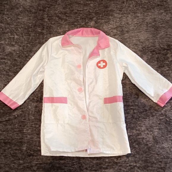 Costumes | Kids White And Pink Doctor Coat Costume | Poshmark